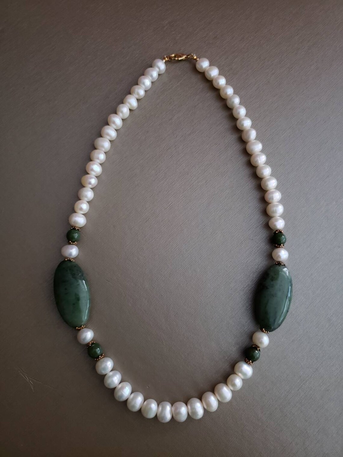 Imperial Nephrite Jade and Pearl Necklace Smithsonian - Etsy