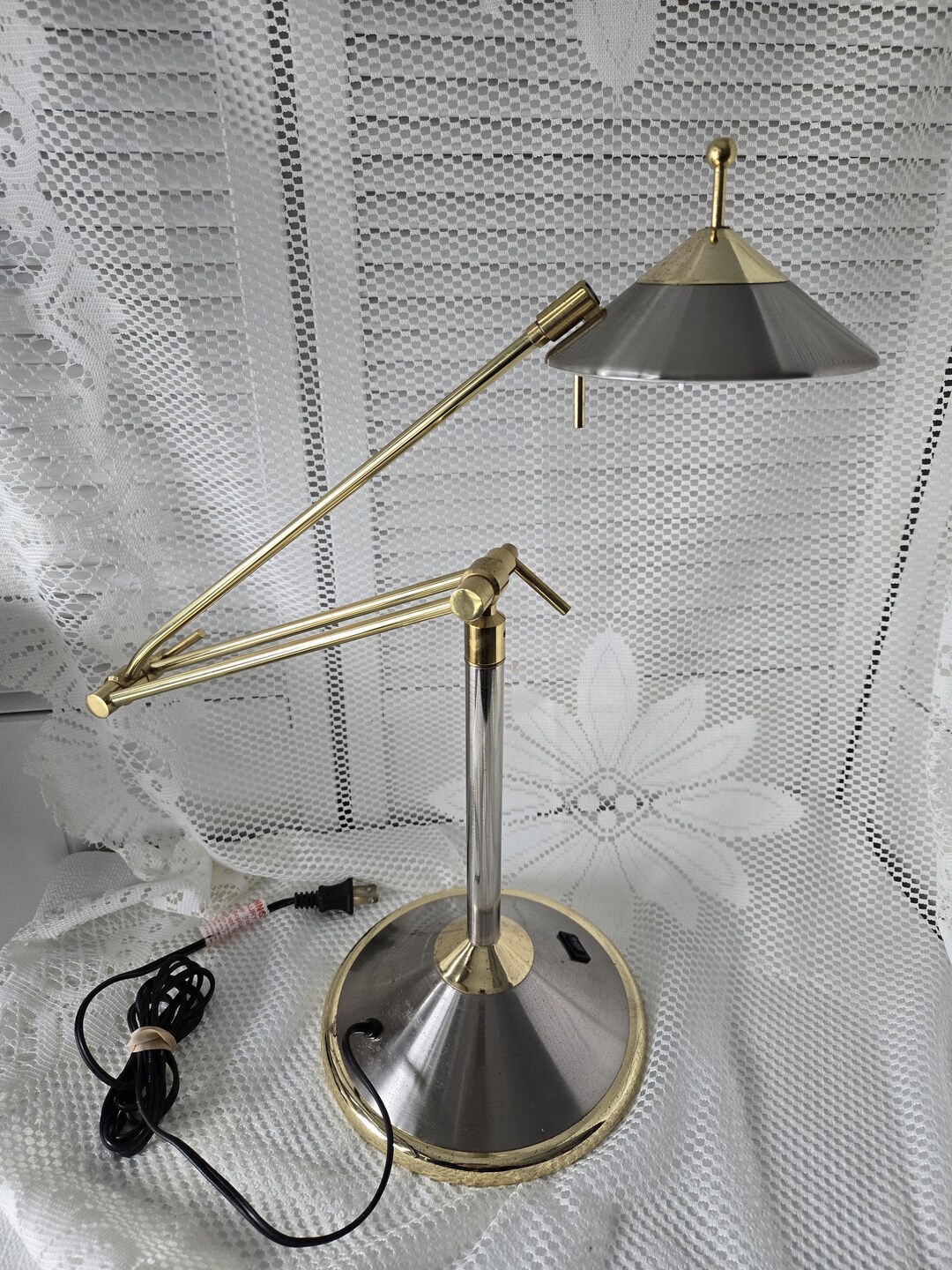 Vintage Desk Halogen Lamp - Etsy