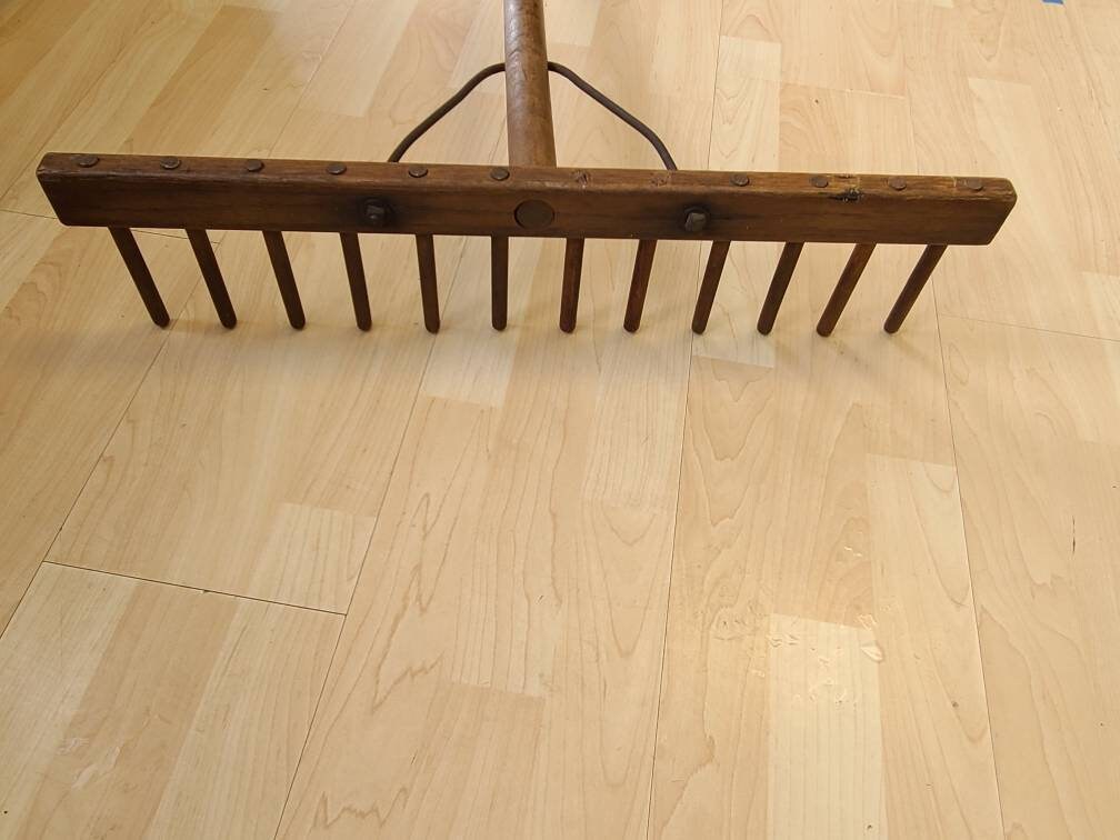 Antique Wood Hay Rake | Etsy