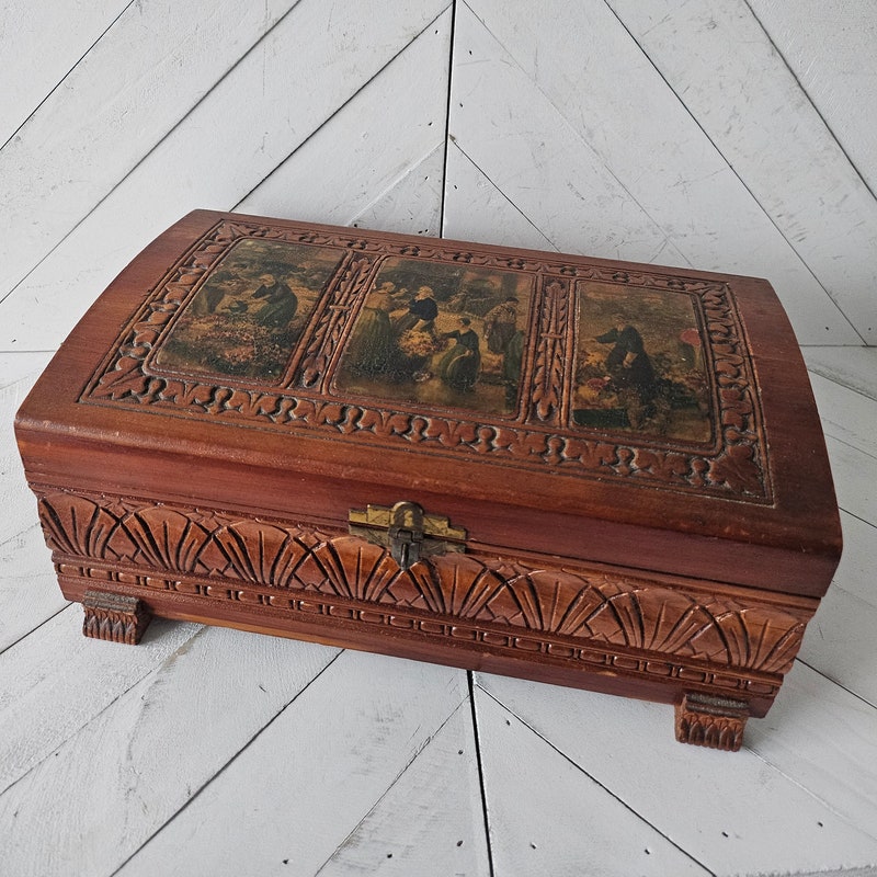 Carved Jewelry Box - Etsy