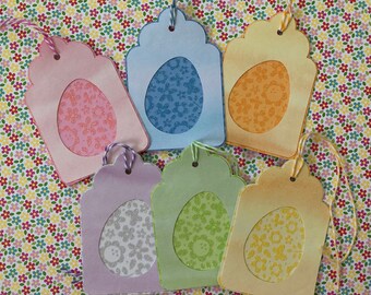 Easter egg gift tag | Etsy