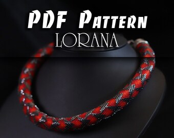 PDF Pattern for Necklace DIY Seed Bead Crochet Art Project | Etsy