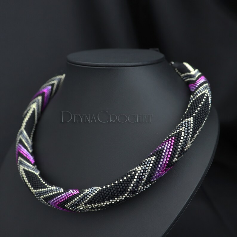 PDF Pattern for Necklace DIY Seed Bead Crochet Art Project | Etsy