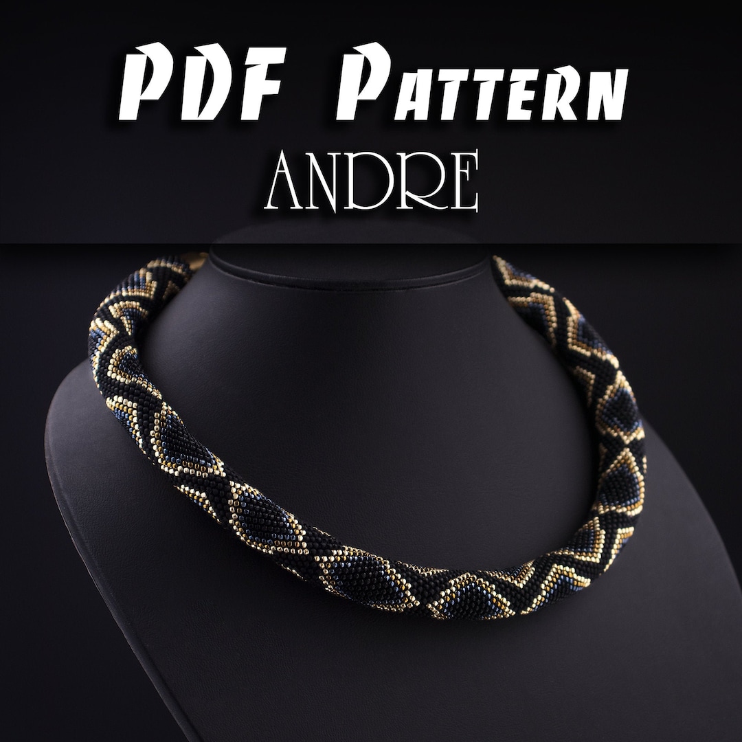 PDF Pattern for Snake Bracelet, DIY Seed Bead Crochet Necklace ...