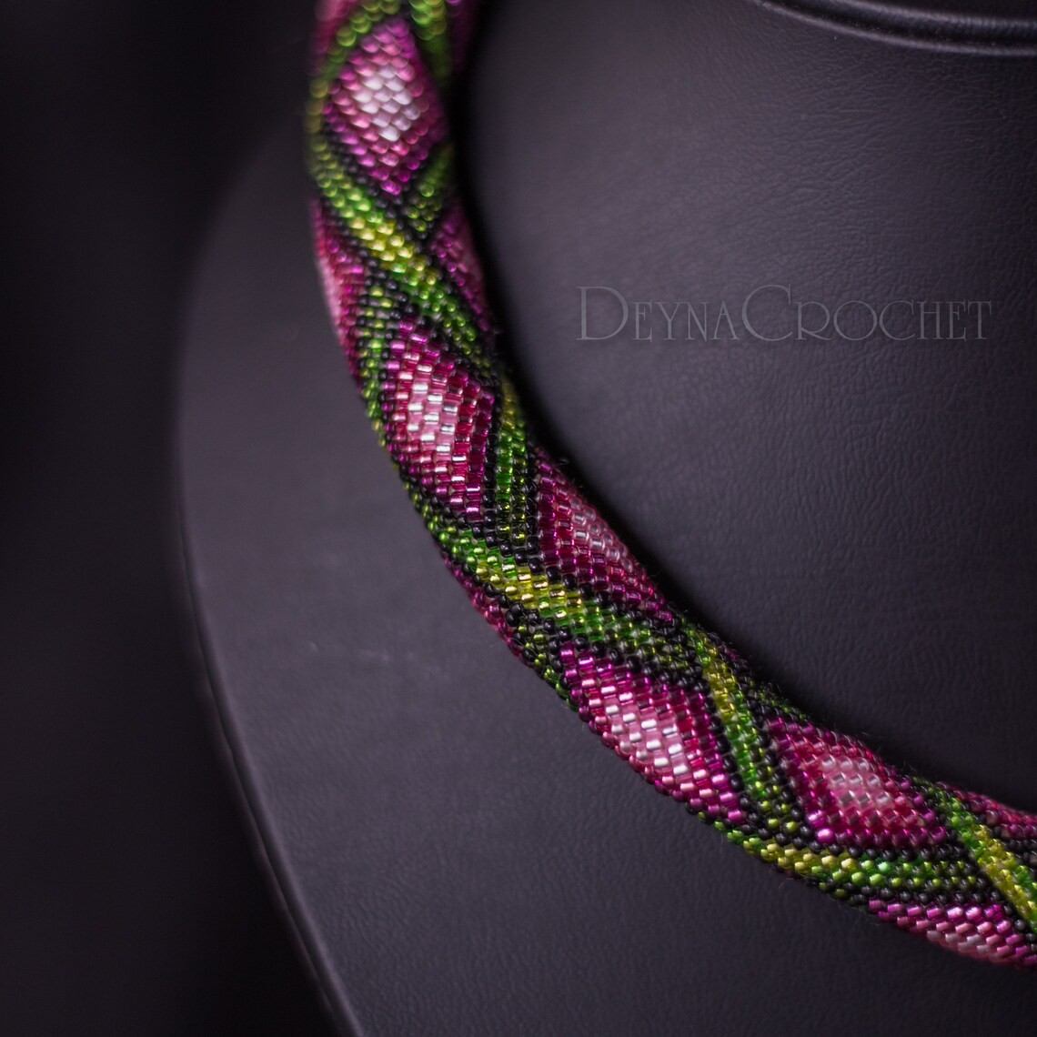 PDF Pattern for Necklace DIY Seed Bead Crochet Art Project | Etsy