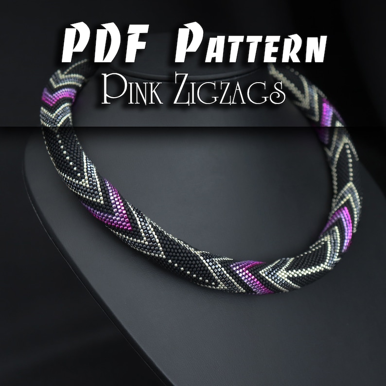 PDF Pattern for Necklace DIY Seed Bead Crochet Art Project | Etsy