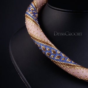 PDF Pattern for Flowers Necklace, DIY Seed Bead Crochet Art Project ...