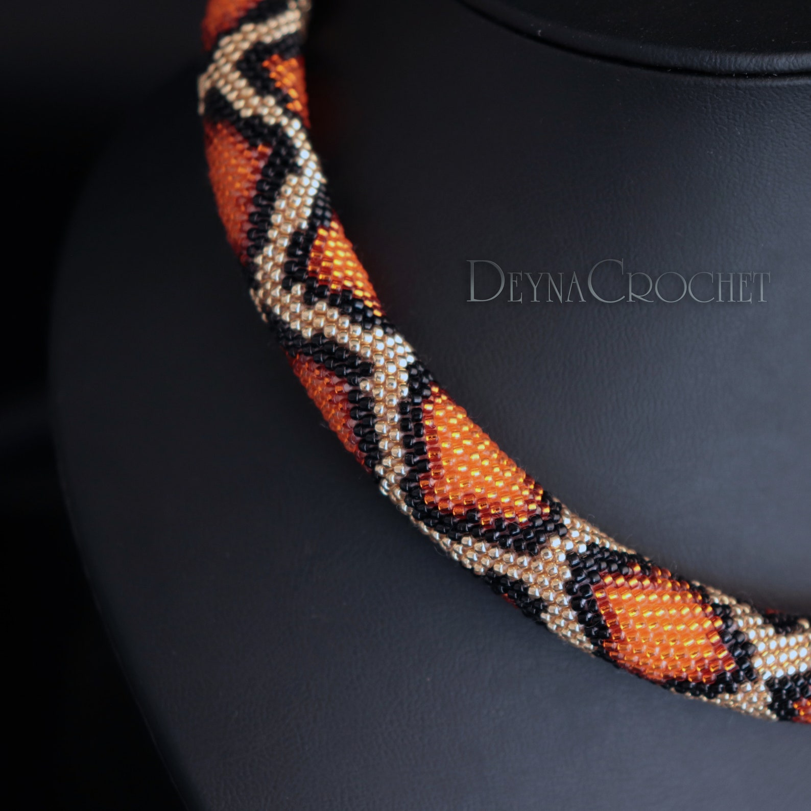 PDF Pattern for Snake Necklace DIY Seed Bead Crochet Art - Etsy
