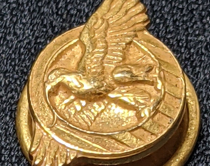 FREE SHIPPING Vintage WW2 ruptured Duck Gold Tone Honorable Discharge ...