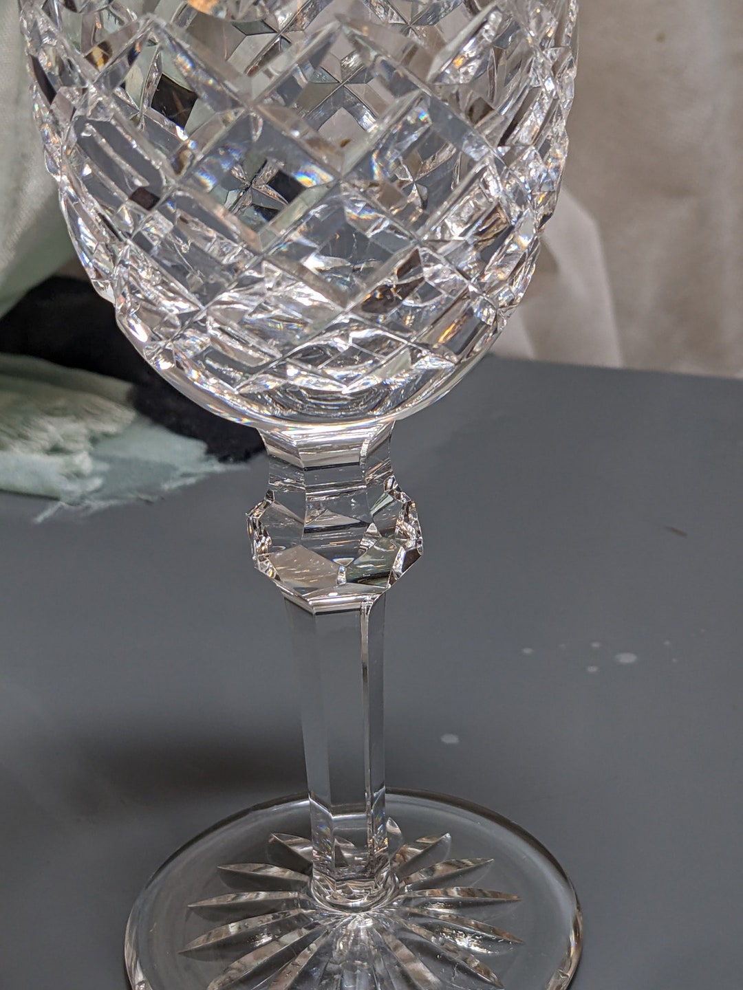 FREE SHIPPING- Vintage Waterford Crystal Powerscout Claret Wine Glass ...