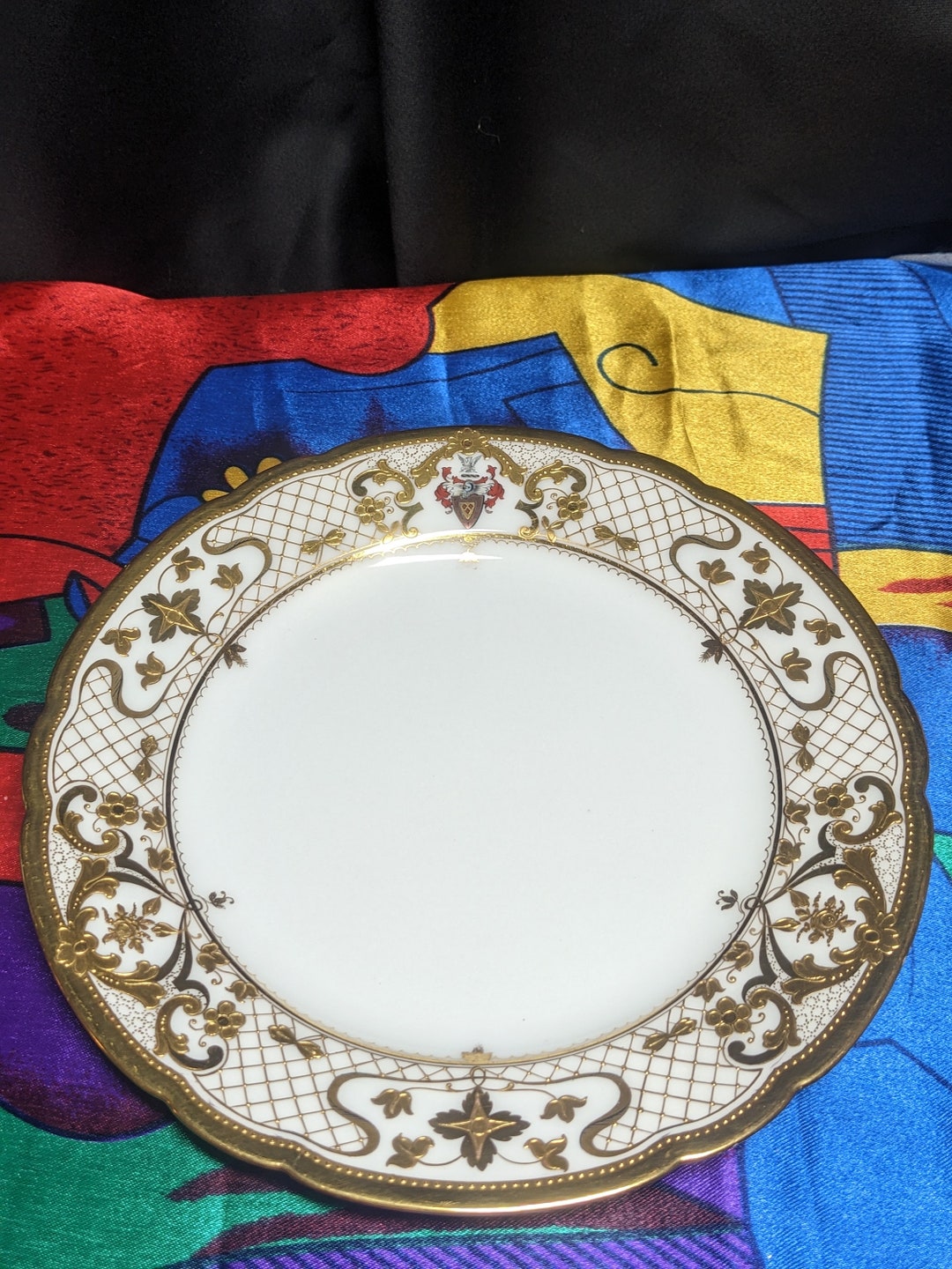 FREE SHIPPING- Exquisite! Antique Gold Encrusted Ambrosius Lamm Dresden ...