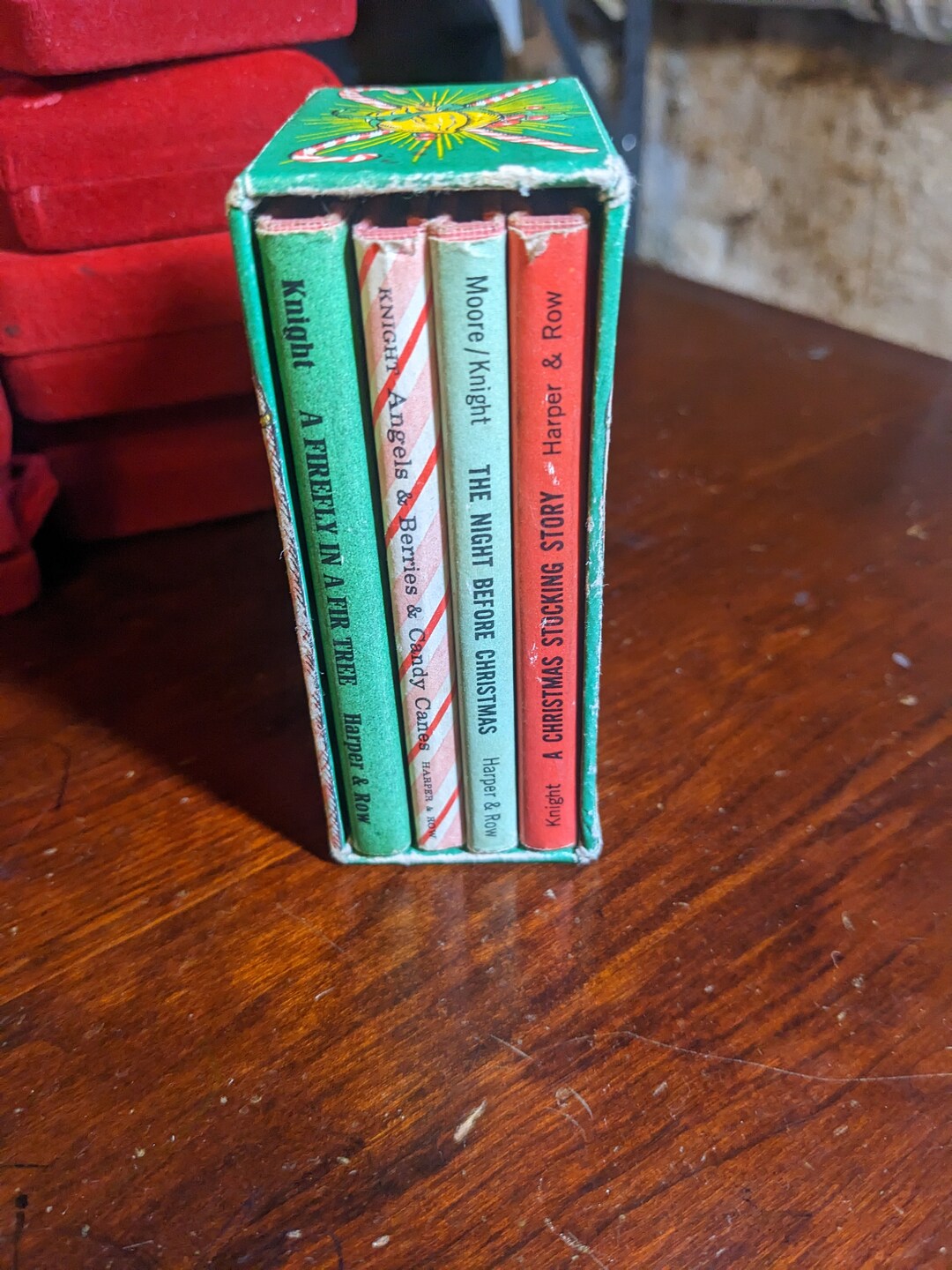 FREE SHIPPING Vintage Boxed Set of 4 Miniature Christmas Books ...
