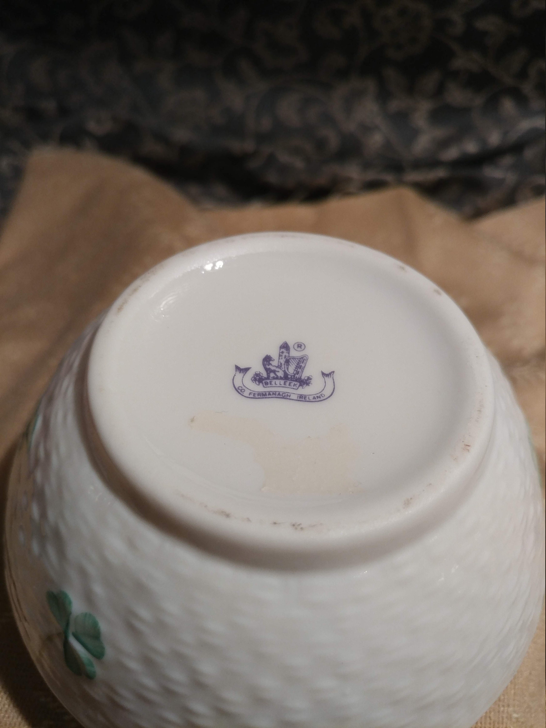 FREE SHIPPING- Belleek Porcelain Creamer and Open Sugar Bowl Set ...