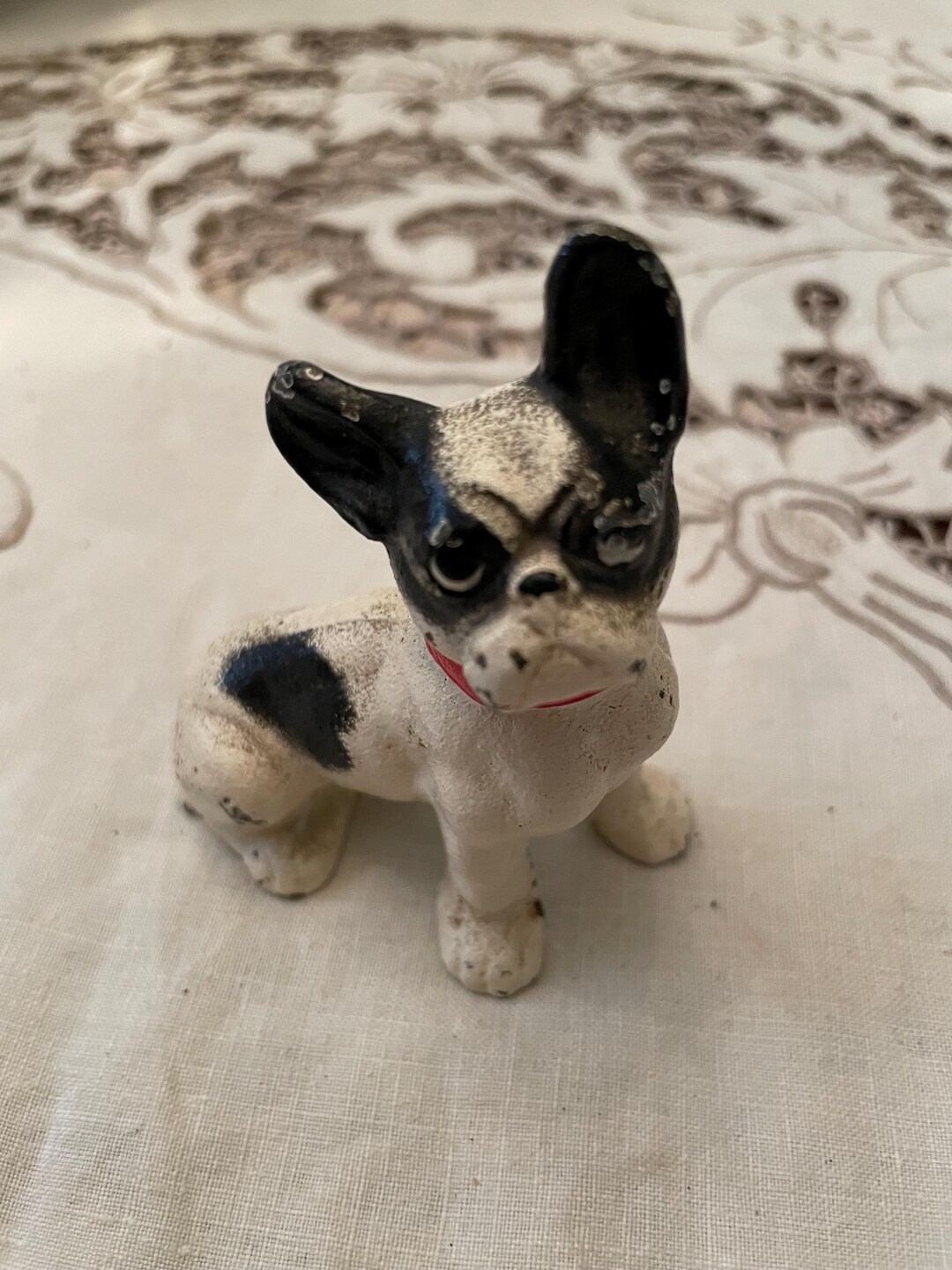 Hubly Antique Cast Iron French Bulldog Paperweight - Etsy