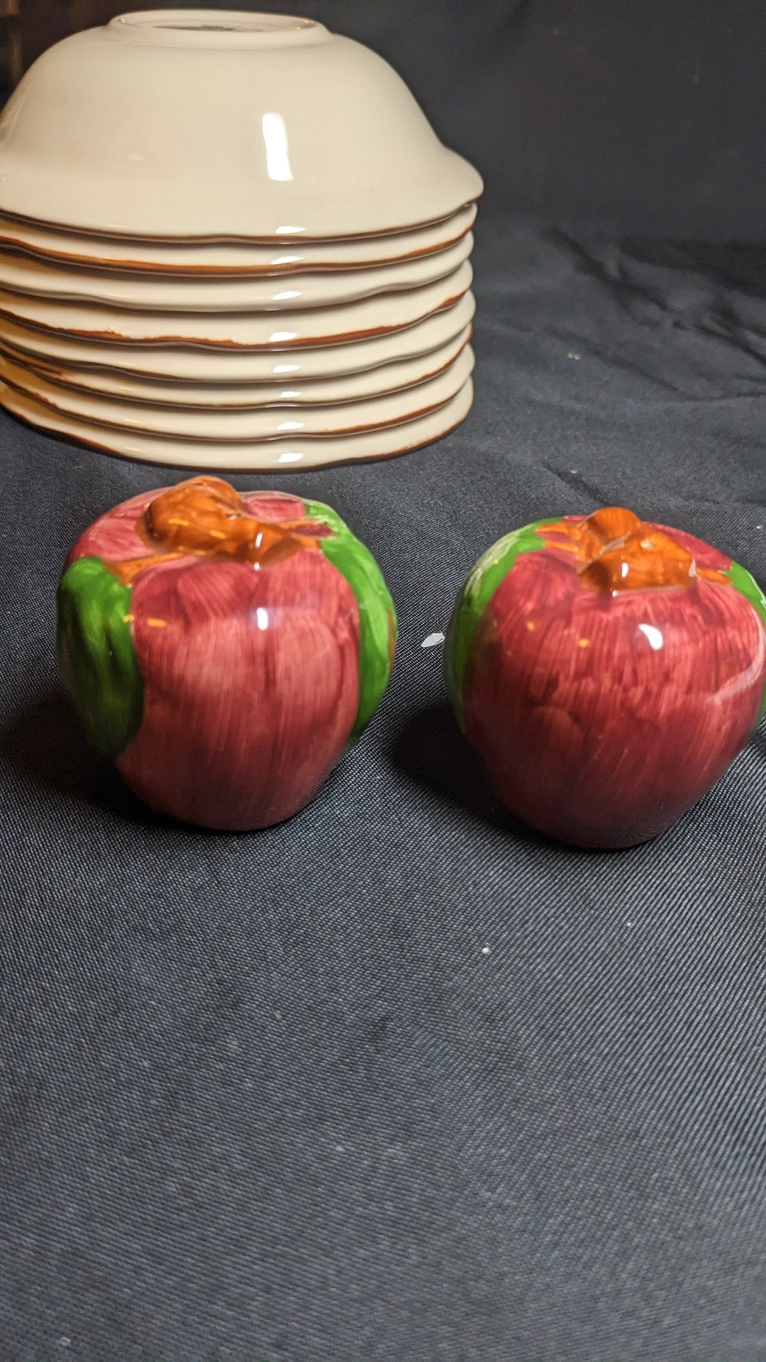 FREE SHIPPING- Vintage Earthenware Franciscan Pottery Apple Pattern ...