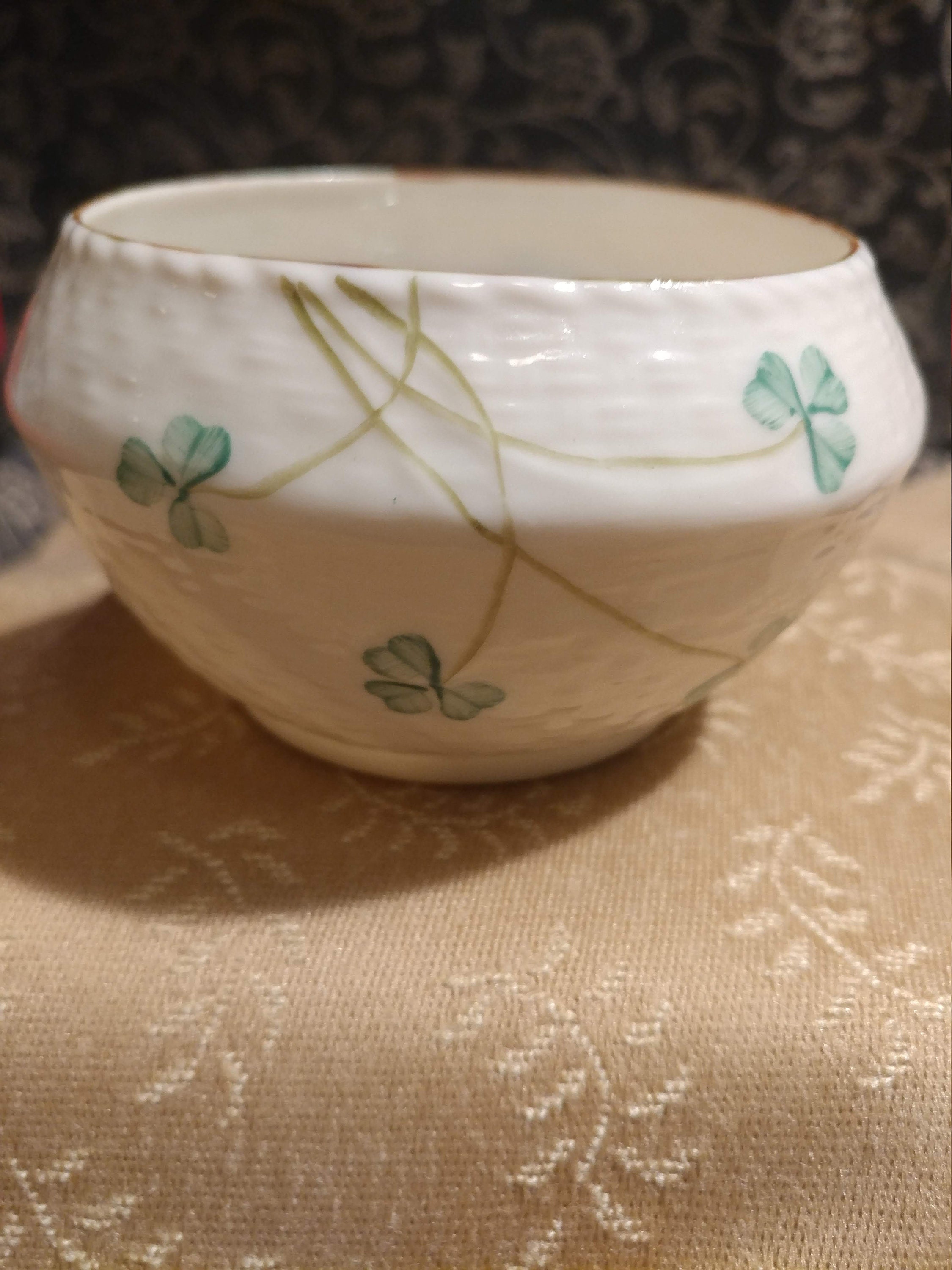 FREE SHIPPING- Belleek Porcelain Creamer and Open Sugar Bowl Set ...