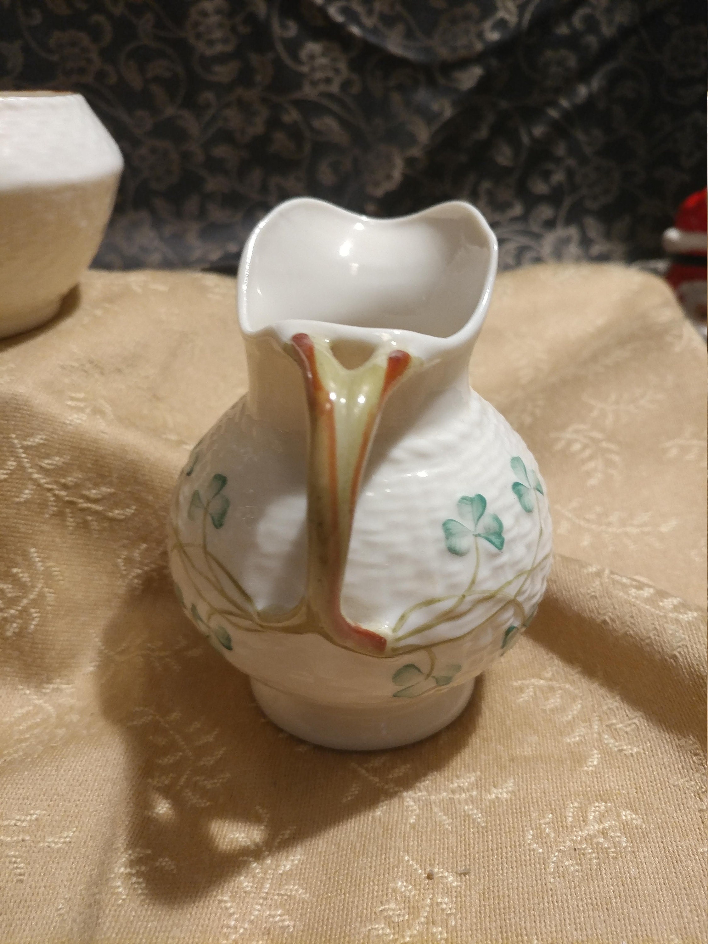 FREE SHIPPING- Belleek Porcelain Creamer and Open Sugar Bowl Set ...