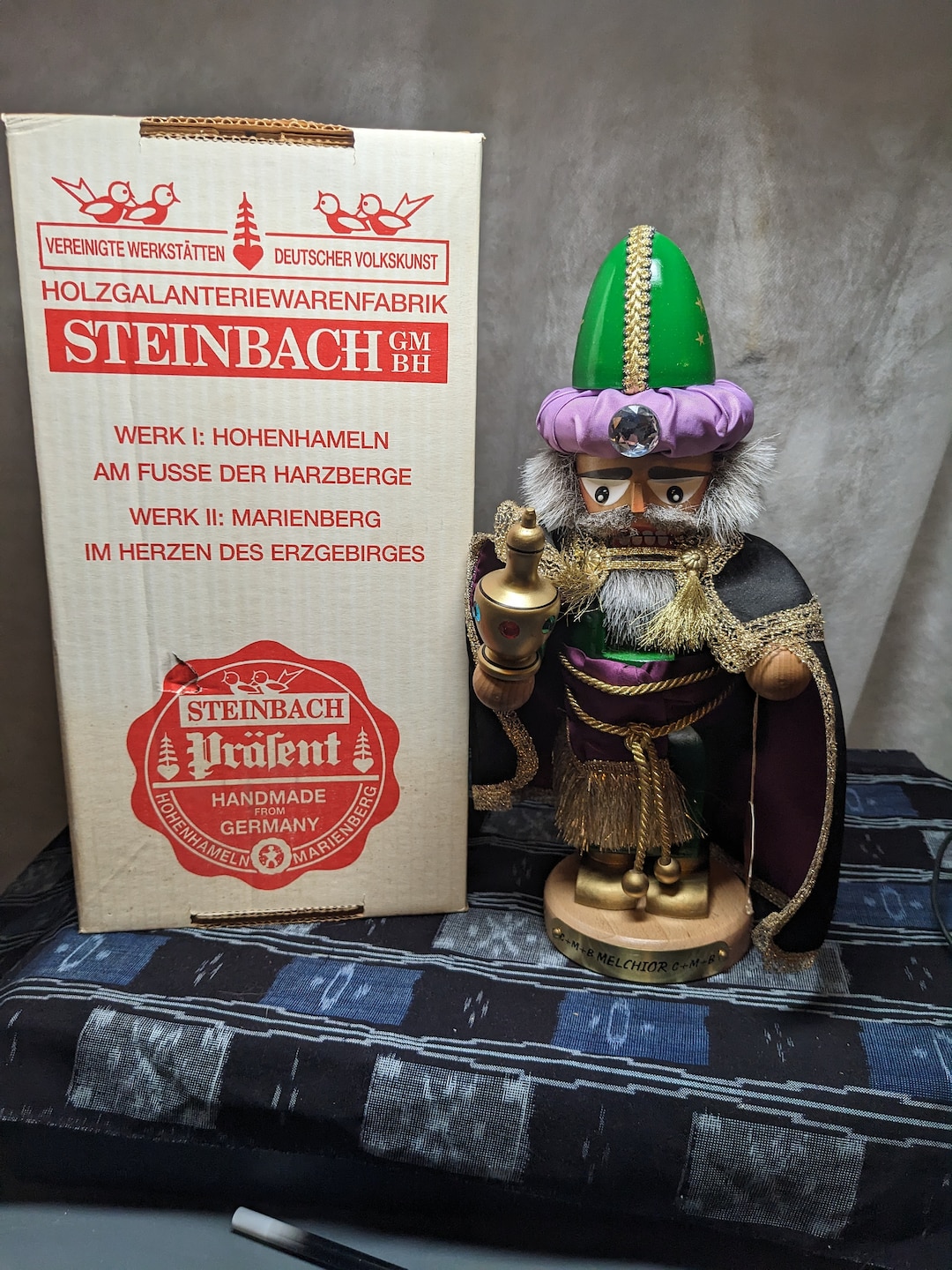 FREE SHIPPING- Vintage Steinbach German Hand Crafted Wooden Nutcracker ...
