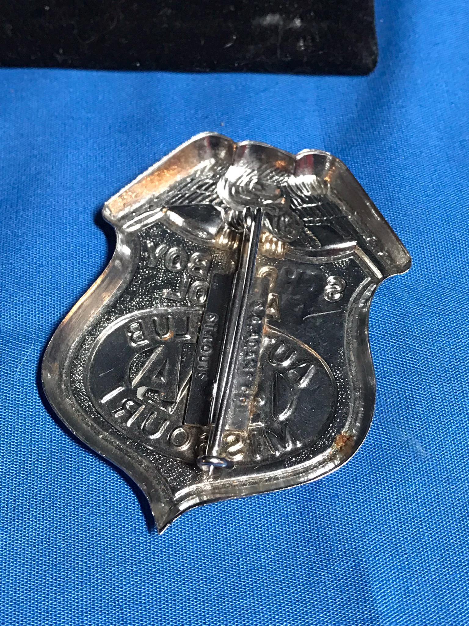 FREE SHIPPING- Pair (2) Silvertone Chrome/metal Pin on Badges. Target ...