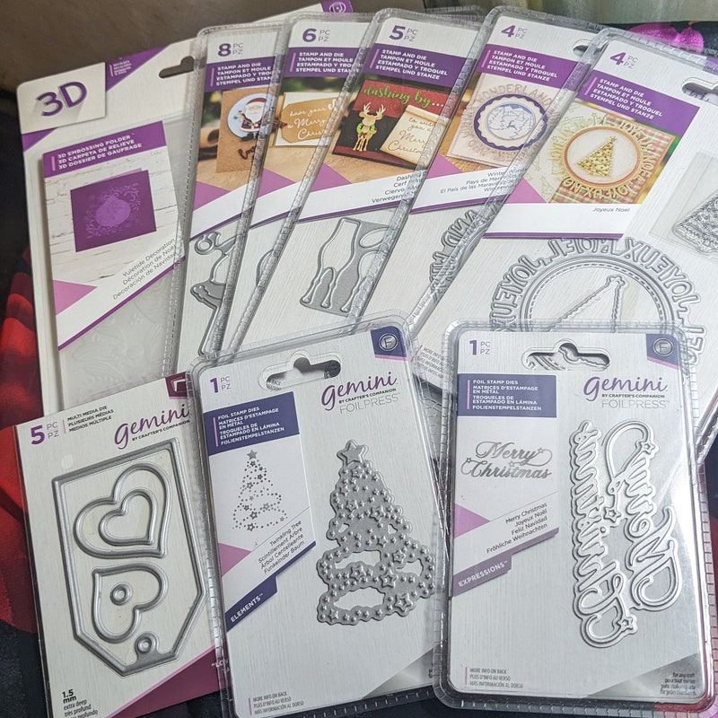 Embossing Folder Set - Etsy