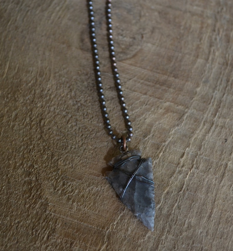Mens Arrowhead Necklace, Men's Chain Necklace, Man Gift, Boy Gift, Male ...