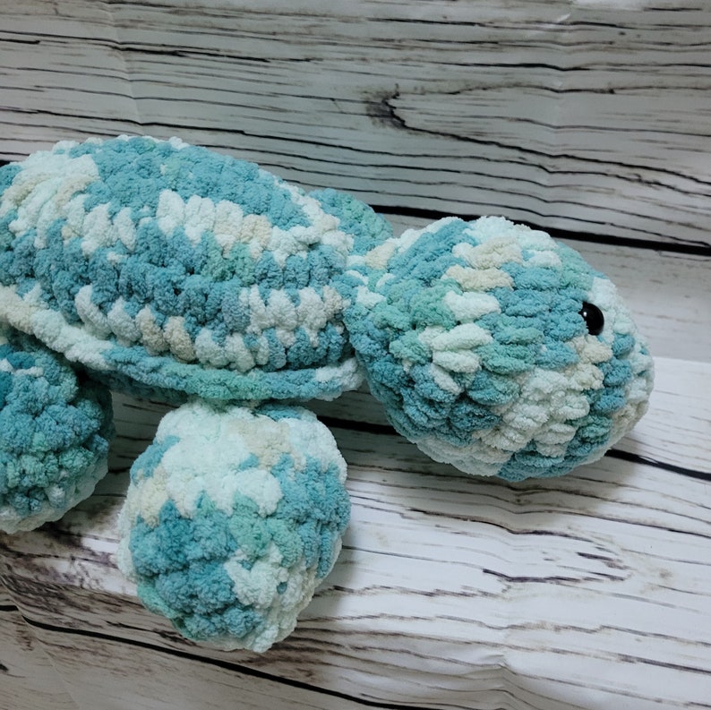 Crochet Stuffed Turtle PATTERN ONLY | Crochet Stuffie | Chunky Turtle ...
