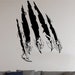 Claws Vinyl Decal Claw Scratches Wall Sticker Original Wall Decals Wall ...