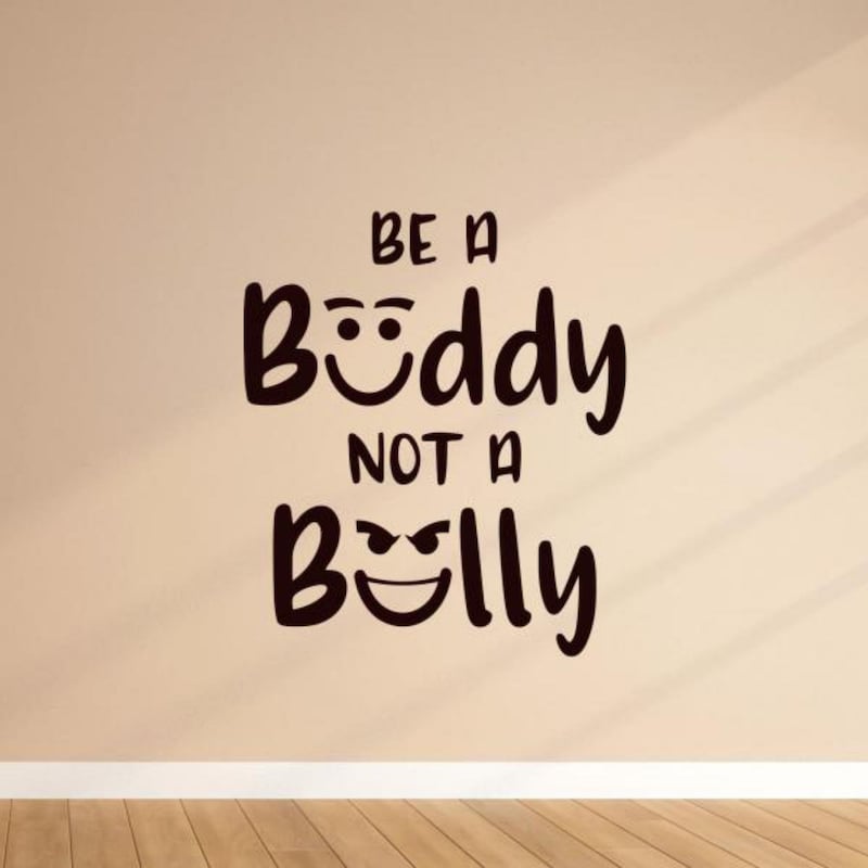 Be a Buddy Not a Bully Poster - Etsy