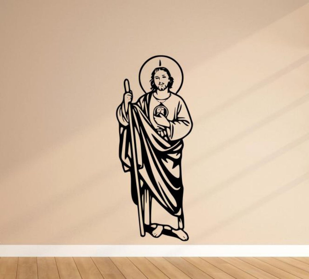 Saint Jude Thaddeus Wall Decal Vinyl Sticker Religious Decor San Judas ...
