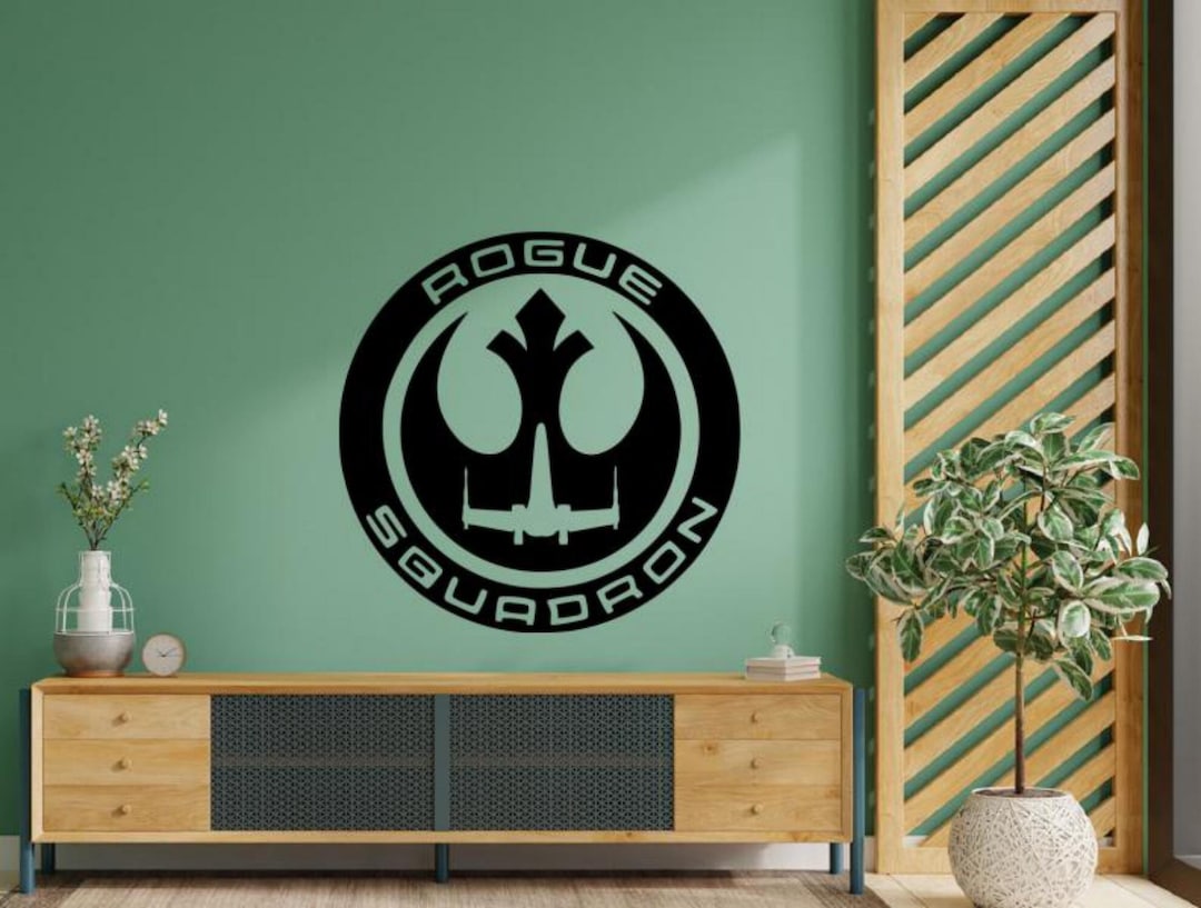 Rogue Squadron Wall Decal Vinyl Sticker Rebel Alliance X-wing Logo Wars ...