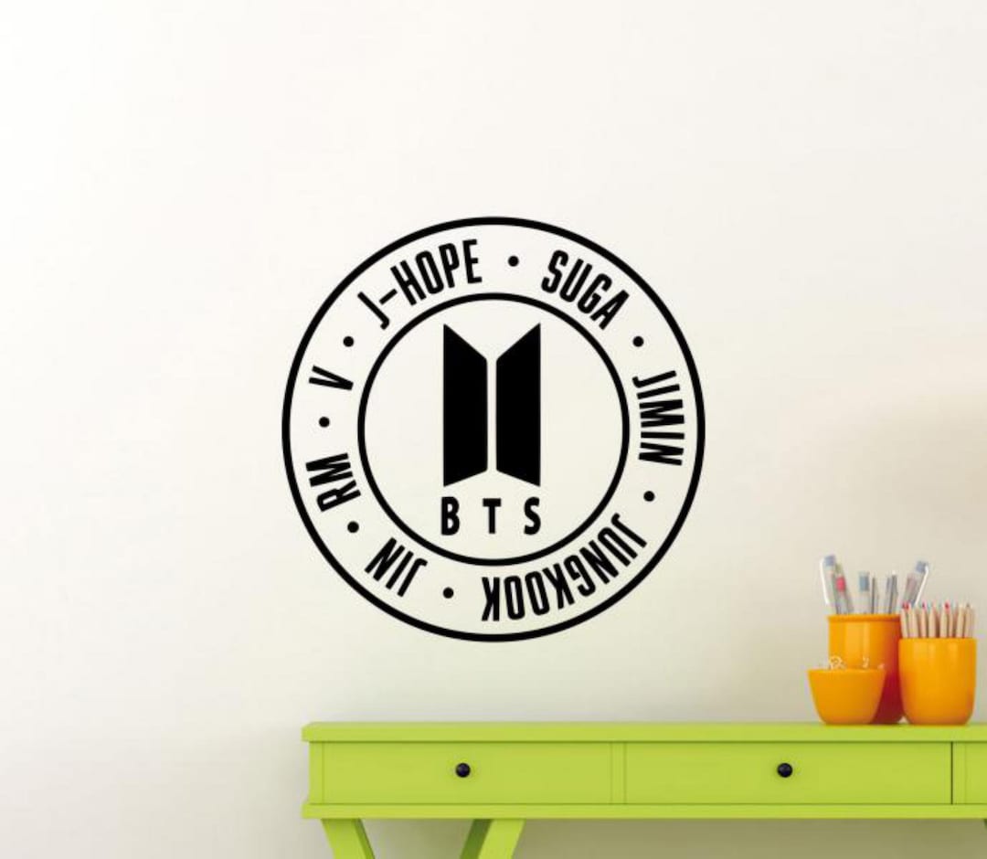 BTS Decal Wall Vinyl Sticker K-pop Wall Art Sign Print Fan Poster Music ...
