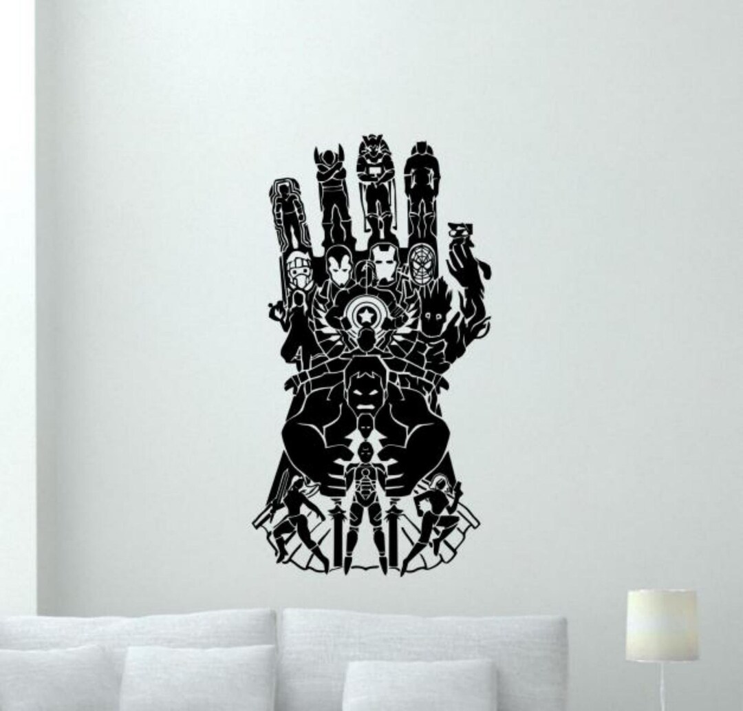 Infinity Gauntlet Decal Vinyl Sticker Comics Decor Superhero Wall Art ...
