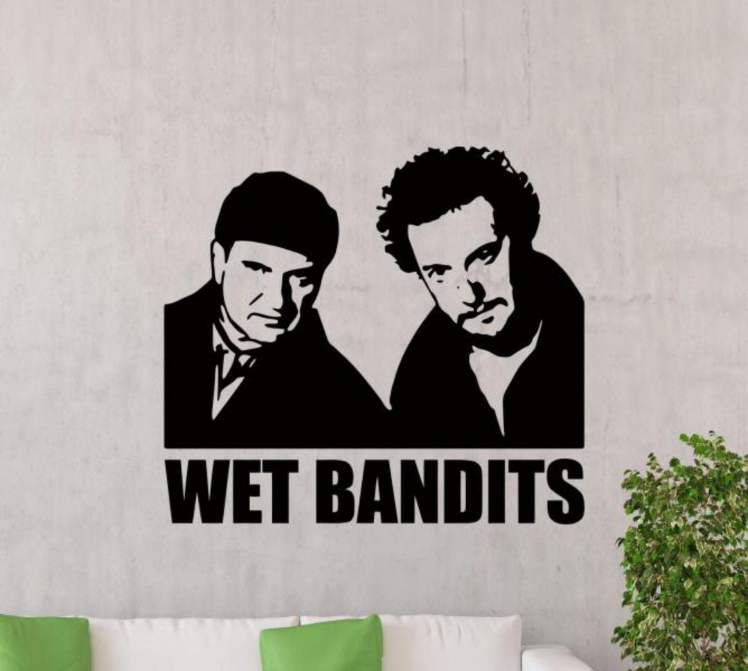 Wet Bandits Wall Decal Vinyl Sticker Sign Decor Funny Wall Art Gift ...