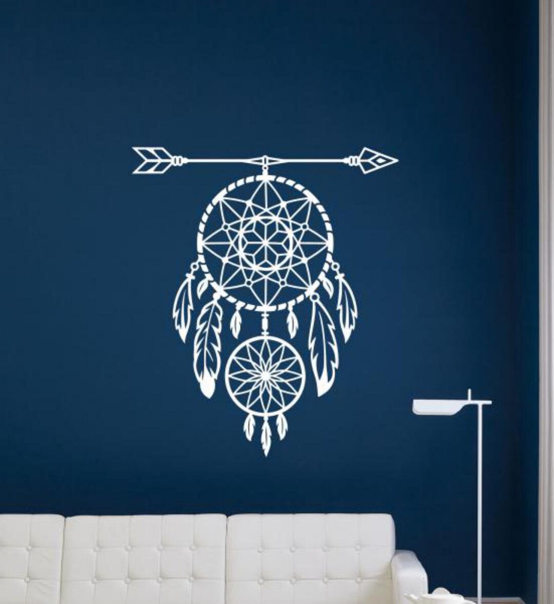 Dream Catcher Decal Wall Vinyl Sticker Dreamcatcher Decor Arrow ...