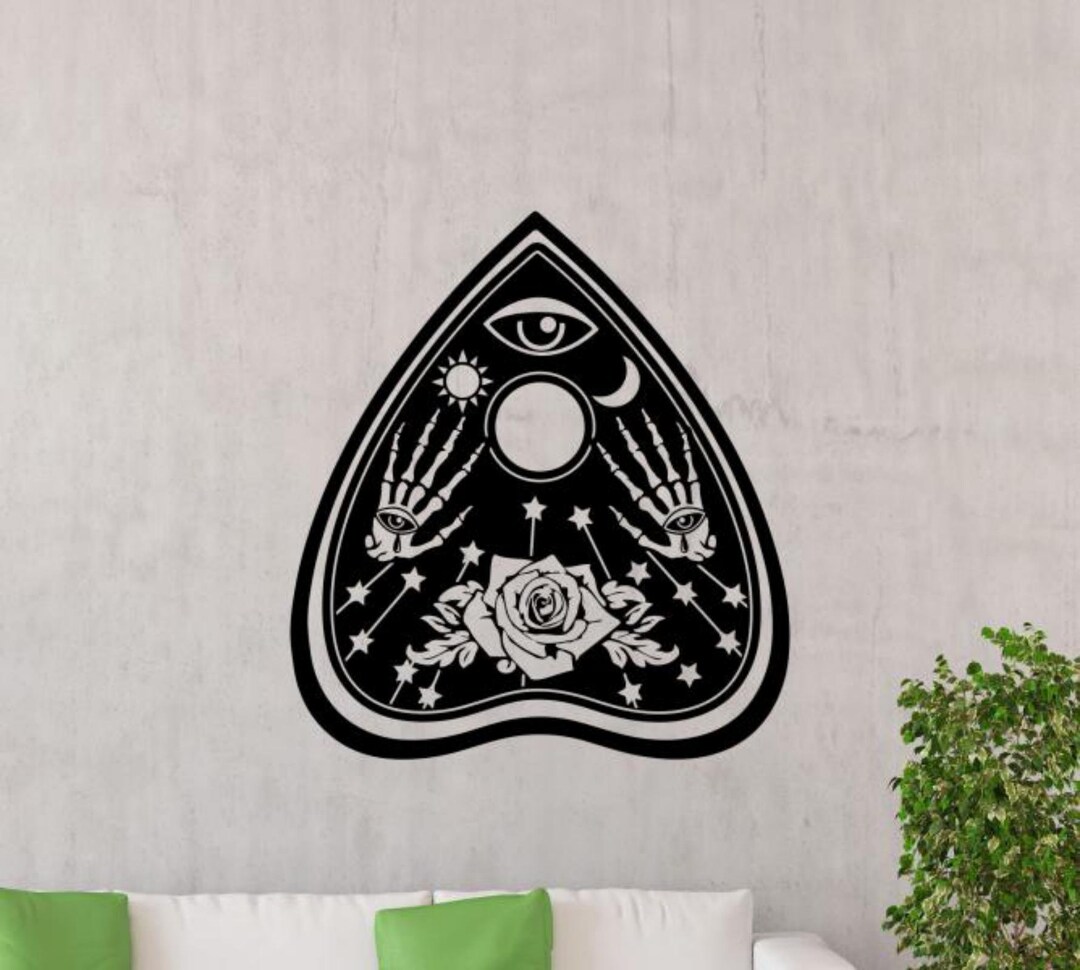 Ouija Planchette Decal Wall Vinyl Sticker Spirit Board Game Decor Wall ...