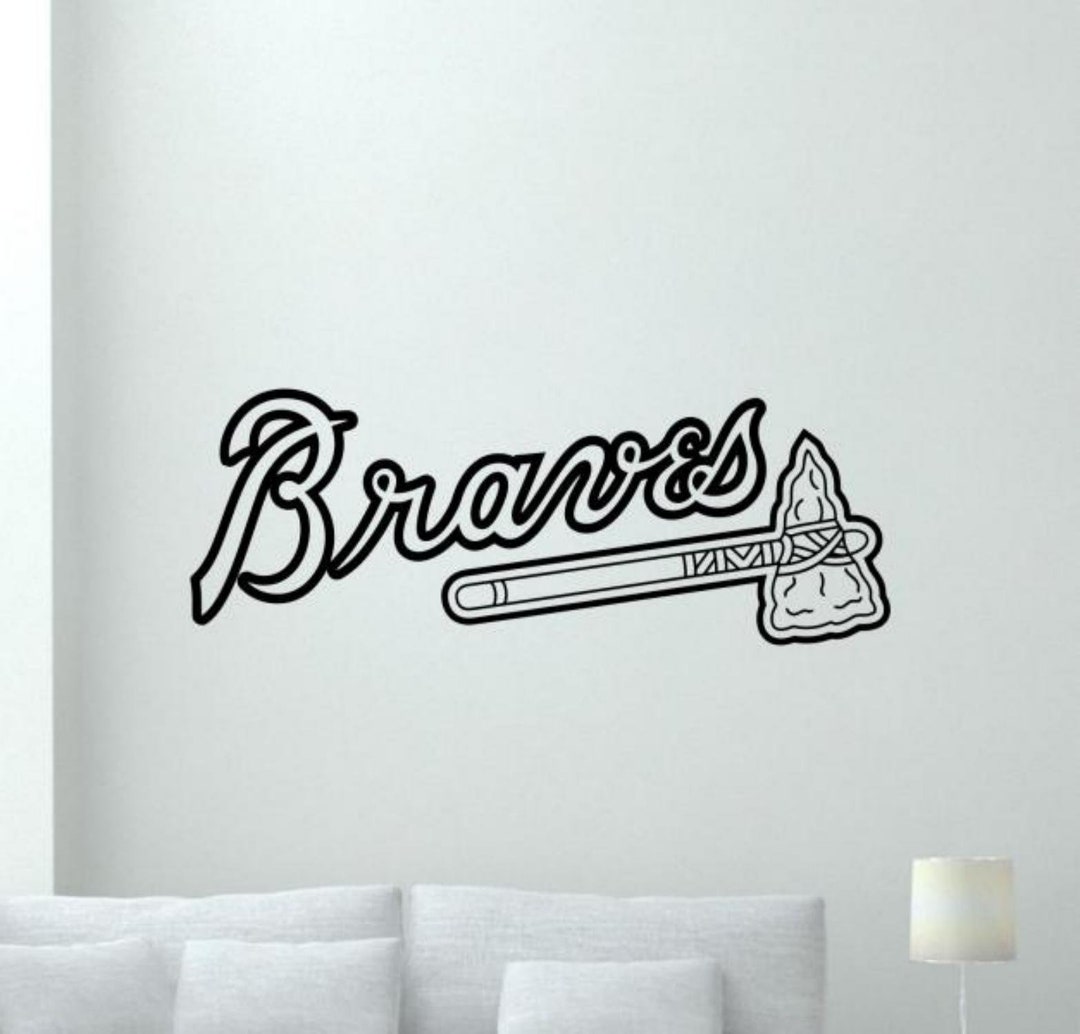 Braves Decal Wall Vinyl Sticker Quote Baseball Decor Wars Wall Art Sign ...