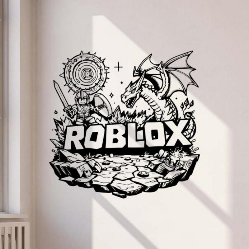 Roblox Vinyl Wall Decals - Etsy