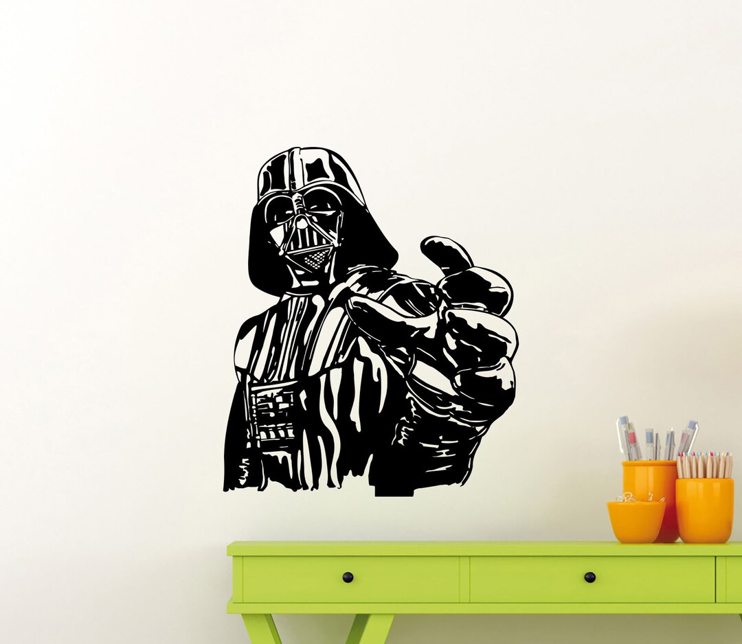 Vader Wall Decal Vinyl Sticker Sith Decor Galaxy Wall Art Space Poster ...