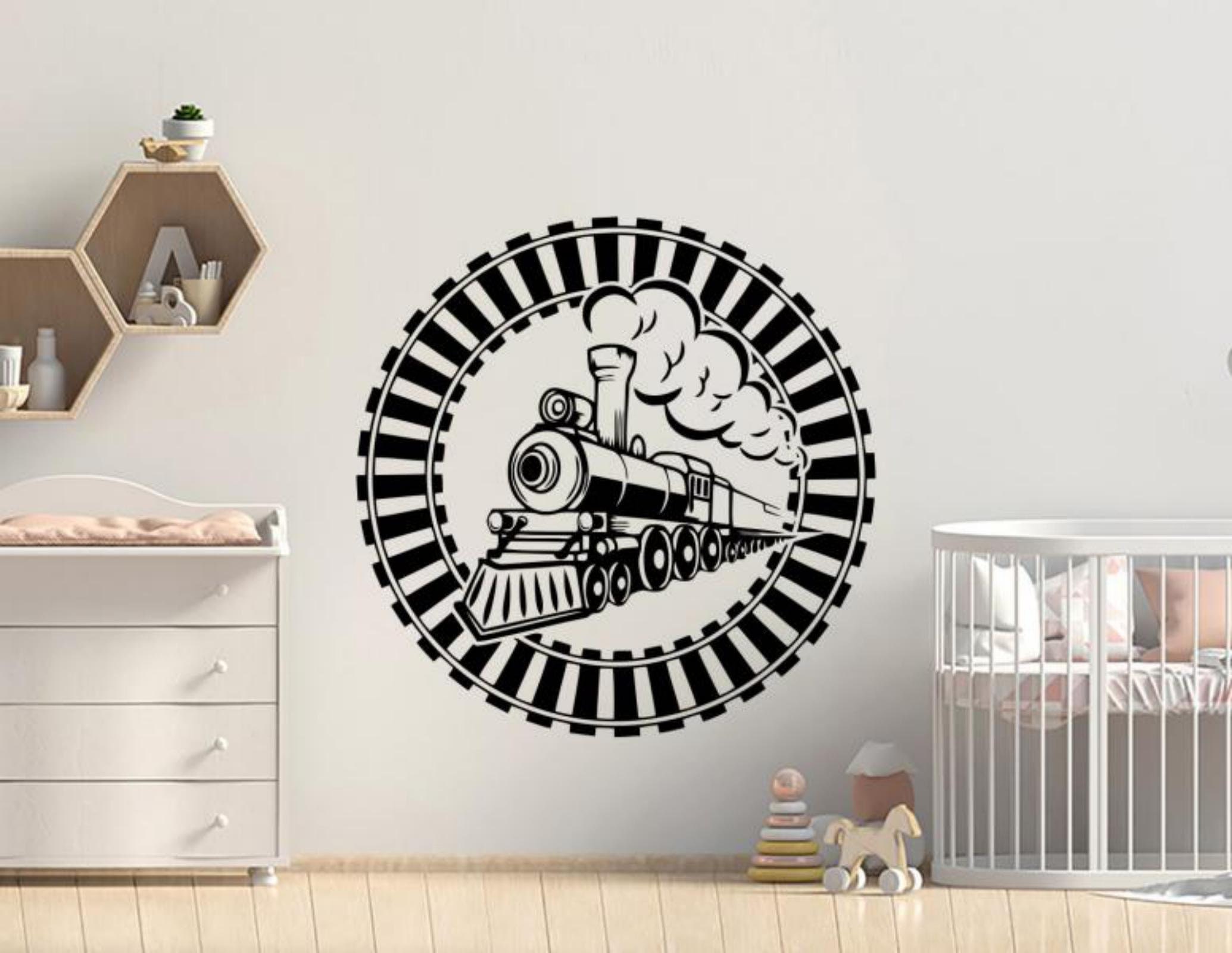 Train Wall Decal Vinyl Sticker Train Railroad Wall Art - Etsy