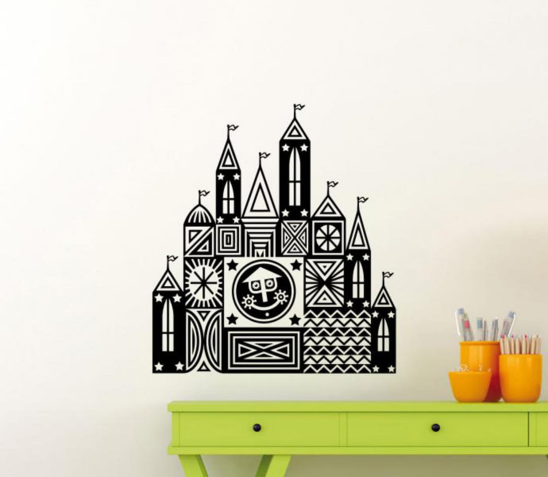 It's a Small World Castle Wall Decal Vinyl Sticker Nursery Decor Game ...