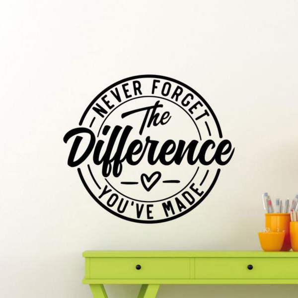 Youve Made a Difference Sticker - Etsy