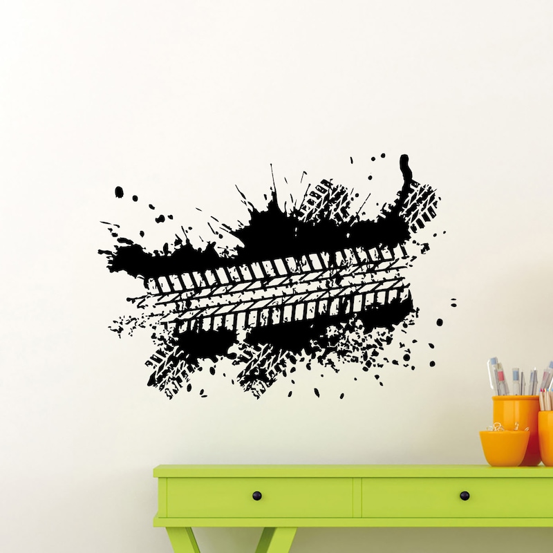 Tire Tracks Stickers - Etsy
