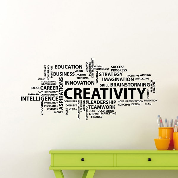 Word Cloud Decal - Etsy
