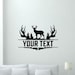 Deer Hunting Decal Wall Vinyl Sticker Custom Text Personalized Decor ...