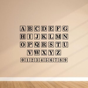 Alphabet Wall Decal Vinyl Sticker ABC Letters Classroom Decor Teacher ...