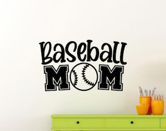 Baseball Mom Decal Car Decal Baseball Mom Vinyl - Etsy
