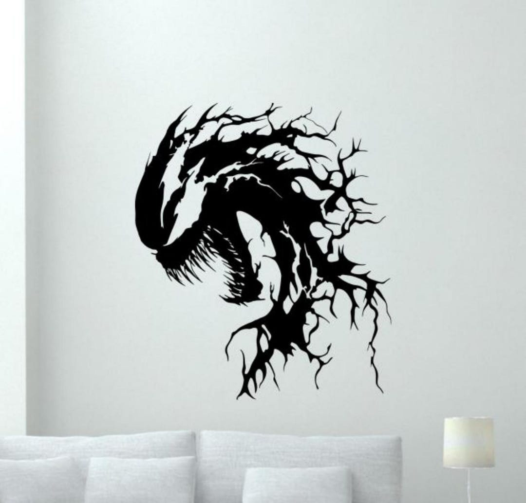 Venom Wall Decal Vinyl Sticker Carnage Spider Superhero Sign Kids Room ...