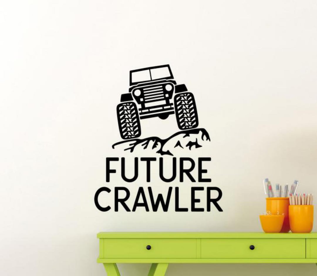 Future Crawler Wall Decal Vinyl Sticker Baby Decor Nursery Wall Art Car ...