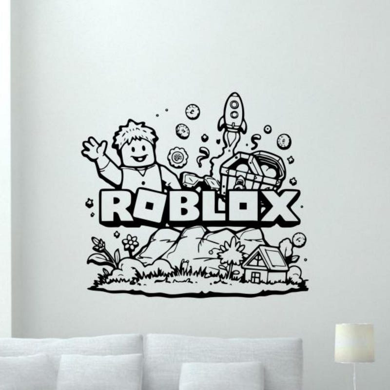 Roblox Vinyl Wall Decals - Etsy