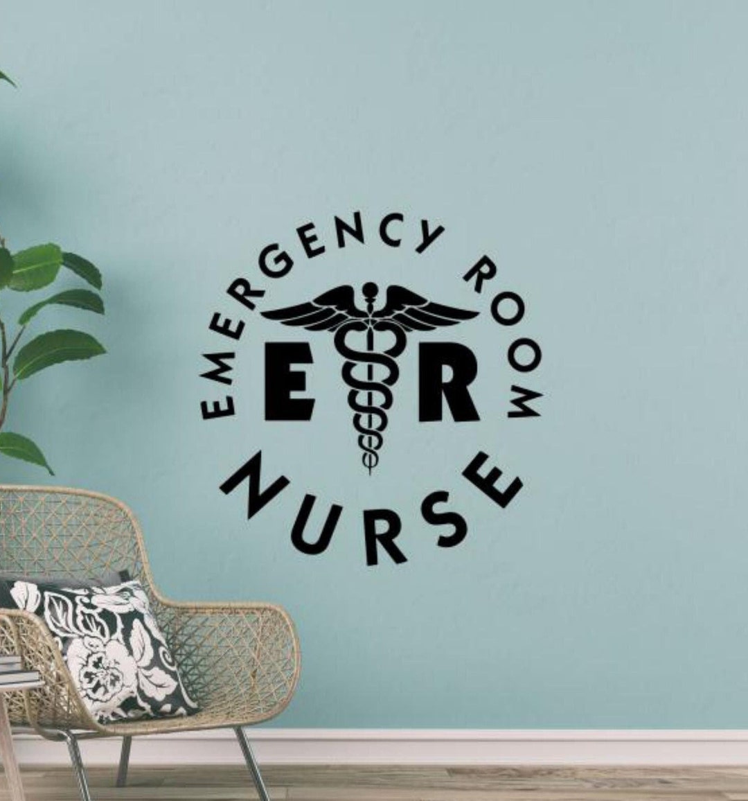 Emergency Room Nurse Decal Wall Vinyl Sticker Nursing Department Decor ...